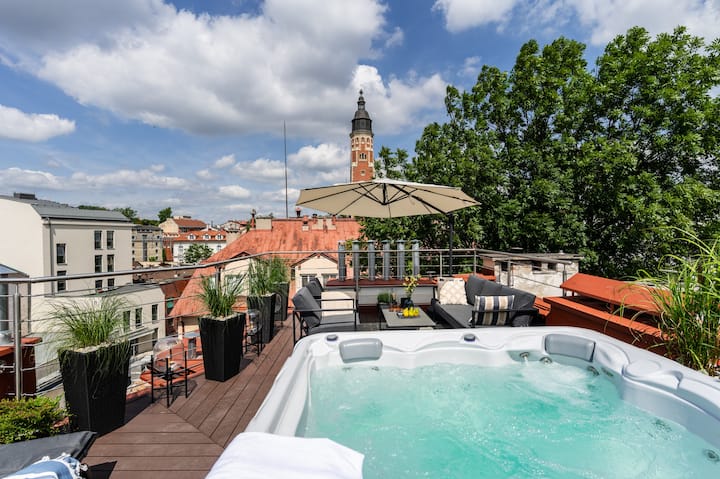 Luxury Apartment: Rooftop View Of Wawel - Krakau