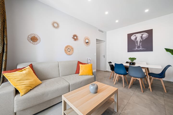 Spacieux 3 Pièces Nice Arénas – Terrasse & Parking - Nice