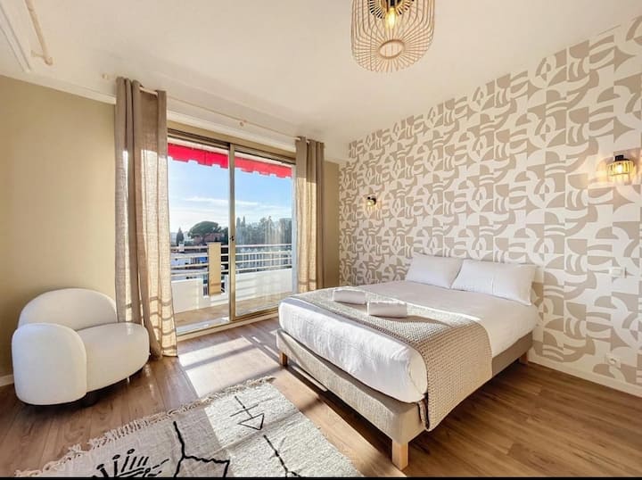 T5 Familial Avec Grande Terrasse Vue Mer - ニース