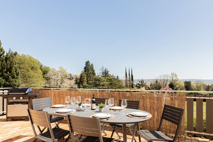 Maison Spacieuse Avec Terrasse & Vue Sur La Plaine - Ampuis