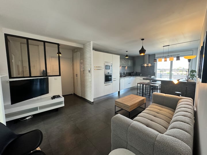 Appart 3ch, Parking, Vue Exceptionnelle Sur Paris - Houilles