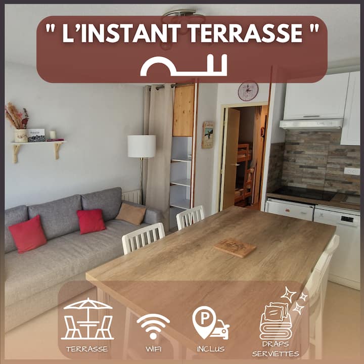 "L'instant Terrasse" / Centre-ville à 6min à Pied - Cauterets