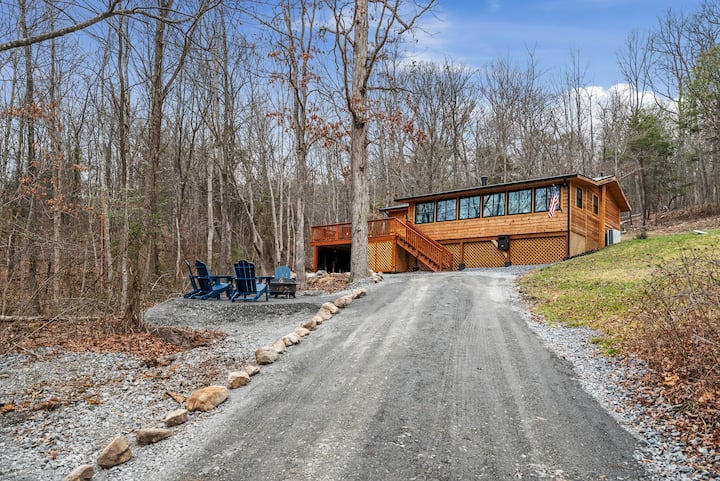 Hot Tub Luray Caverns Cabin Wifi Pets Ev Charger - Stanley, VA