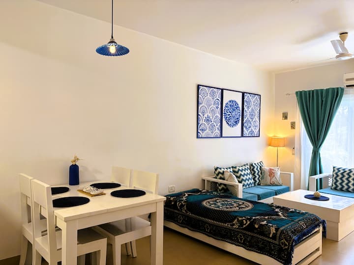 Romantic Ocean Themed Beautiful Cozy Spacious 1bhk - Goa