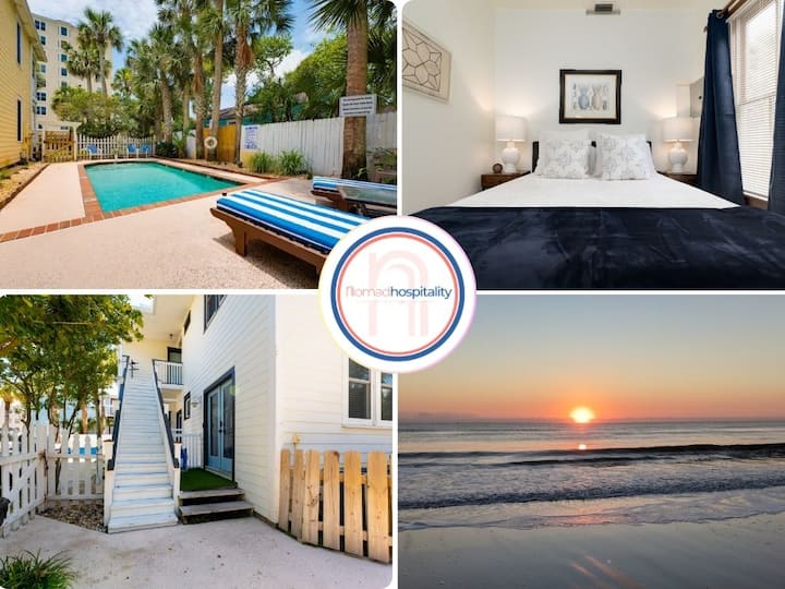 Be A Nomad - Pool & Steps To Beach - Jacksonville Beach, FL