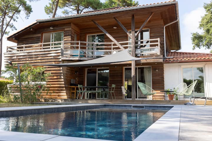 L'île Au Mimosa - Villa Avec Piscine, 5 Min Plage - Hossegor