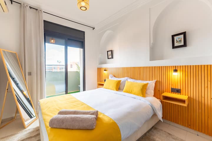 Spacious New 1br Apt | City Center + Fast Internet - Marrakesch