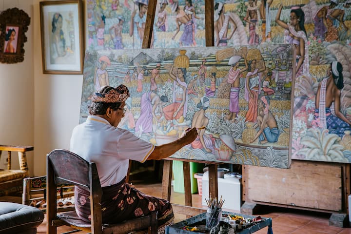 A Room Owned By An Art Family - Ubud Centre - Ubud