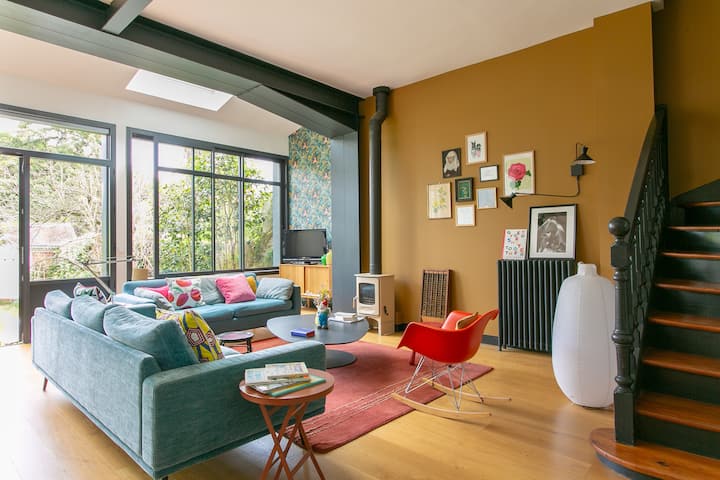 Maison Pop & Cosy – 6 Pers. + Jardin à Nantes - La Chapelle-sur-Erdre