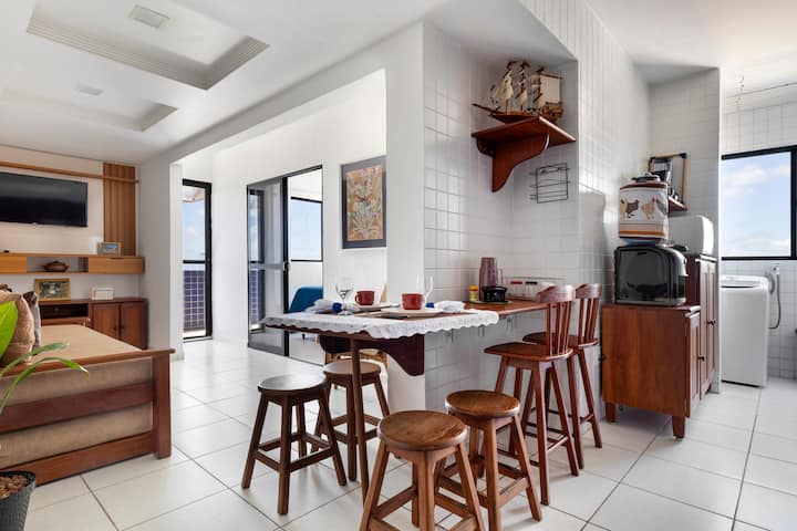 Apartamento Com Vista Mar Em Excelente Localização - Natal