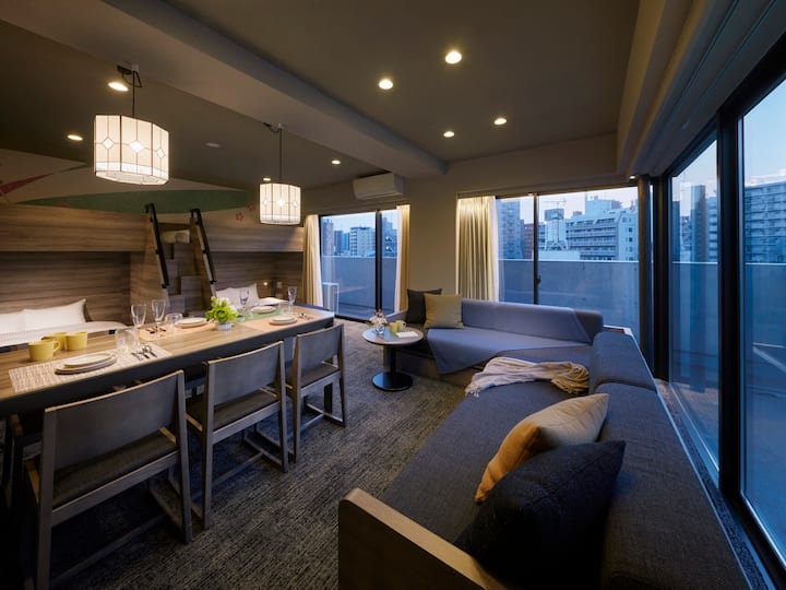 【2024年4月リニューアル】キッチン付きアパートメントホテル｜48㎡｜最大8名 - Tokyo