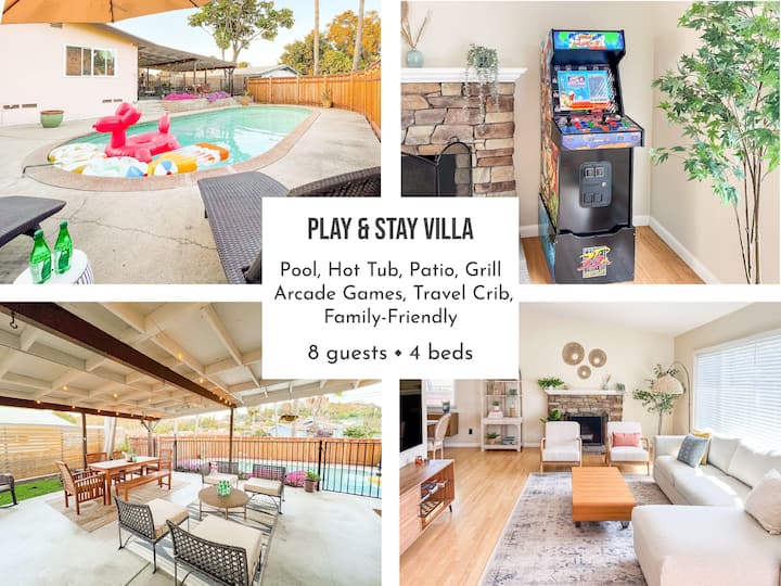 Hot Tub, Pool, Arcade Game, Patio, Family Friendly - San Diego, CA