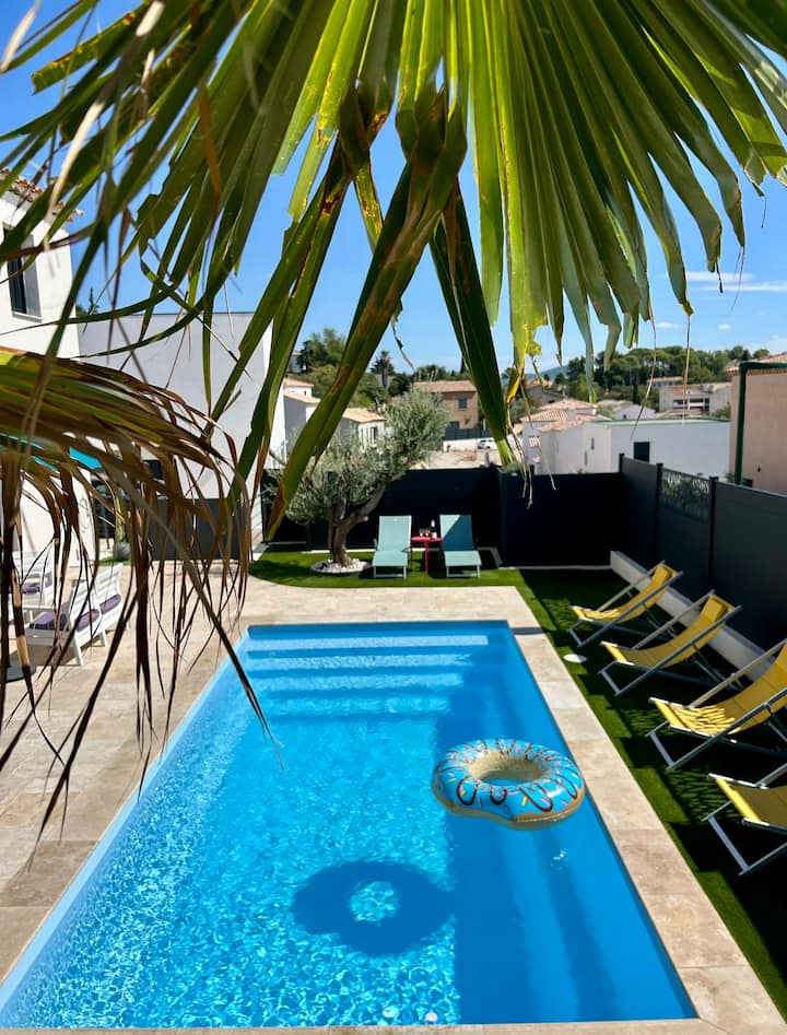 Villa Mila* Piscine, Pétanque, Plages à Proximité - Le Pradet