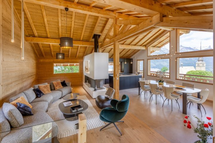 Chalet D'exception Centre Combloux Vue Panoramique - Megève