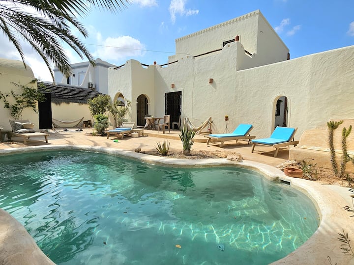 Villa Vue Mer Avec Piscine - Djerba