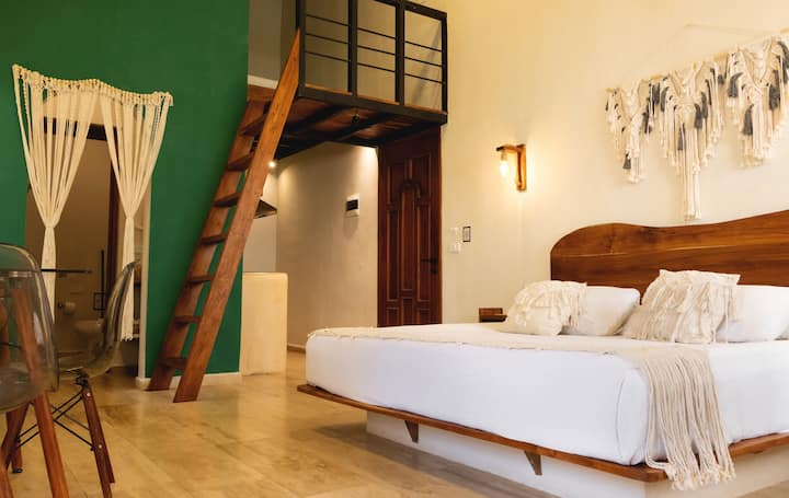 Family Studio, W/ Pool & Street Parking, Equipped - Tulum