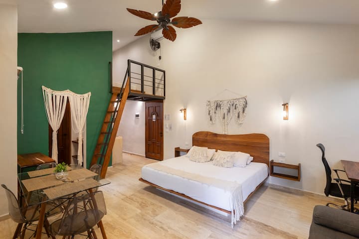Family Studio, W/ Pool & Street Parking, Equipped - Tulum