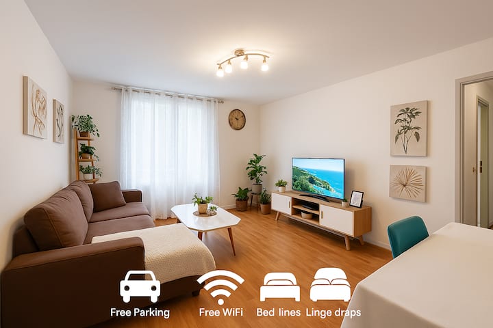 Appartement Moderne Avec Parking - 15 Min De Paris - Colombes