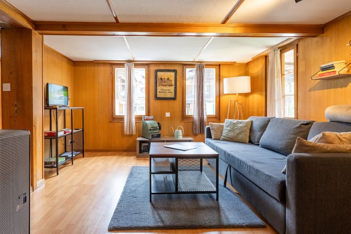 Lovely & Great Equipped Wooden Alp Chalet Flat - Kandersteg