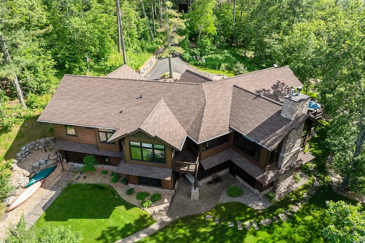 The Lakehouse At Ossawinnamakee | Rustic Luxury - Minnesota