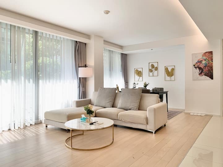 3f9#110m2#2br#gym&pool&bts Nana&mrt Sukhumv&4ppl - Bangkok