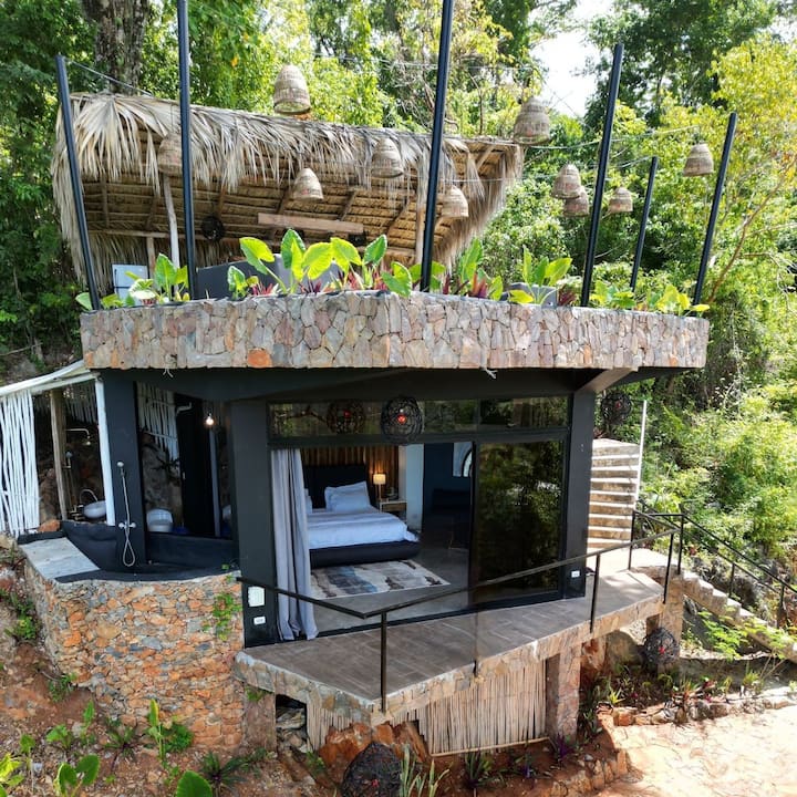 Seaglass Loft, Panoramic Ocean View, 2mins Beach - Dominican Republic