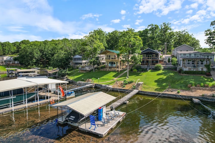 Loto Lake House With Bunkhouse, Hot Tub, New Dock! - Gravois Mills, MO