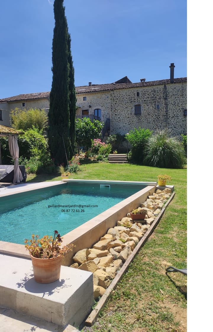 Mas 18èm - 3 * Piscine Et Jardin - Vallon-Pont-d'Arc