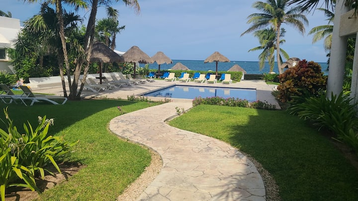 Puerto Morelos Ocean Front Condo At Casita Blanca - Puerto Morelos