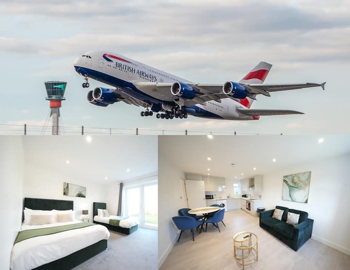 Ev Charge -Free Parking-5 Mins To Heathrow Airport - Staines-upon-Thames