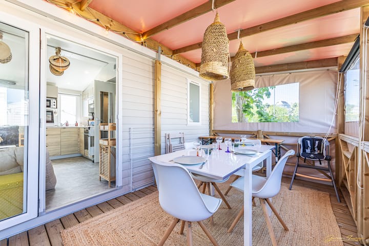 Mobil-home Cosy à 2 Pas De La Mer - Plage de Saint-Cast-le-Guildo (Pen Guen)