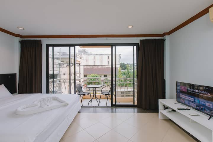 Deluxe Dble Room, Quiet Street, Beach 5-7 Mn Walk - 芭東區