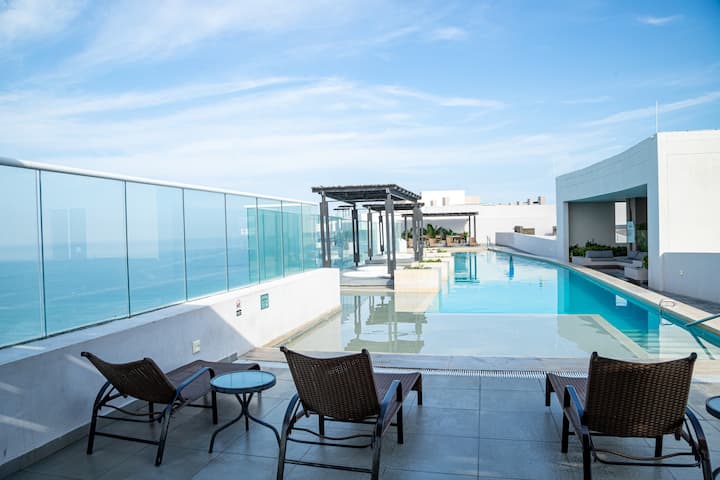 Espectacular Apartamento Vistas Al Mar Y Montañas - Santa Marta