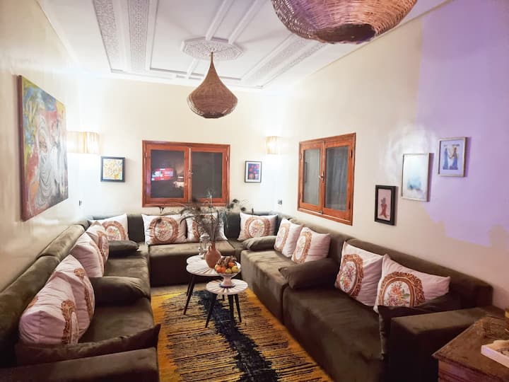 Suite Lux Avec Sdb Privative à Villa Des éToiles : - Ourika