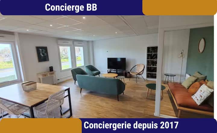 Aqq -Grand Appartement 10 Personnes Proche Hôpital - Brest