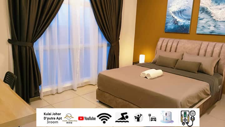 Kulai Ioimall Apt 8pax Smart Tv With Wi-fi 100mbps - Kulai