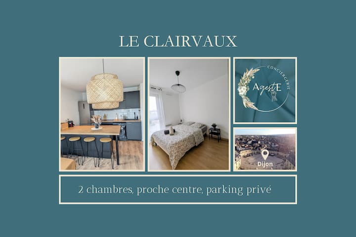 Le Clairvaux 2 Chs Proche Centre, Parking Privatif - Dijon