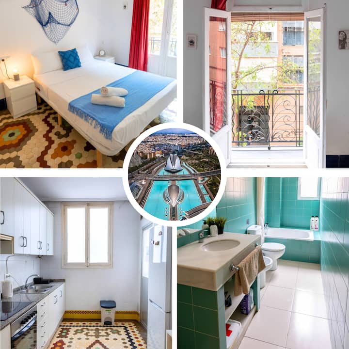 Autocheck-in| Cama Queen|12 Min Old Town| Parking - Valencia