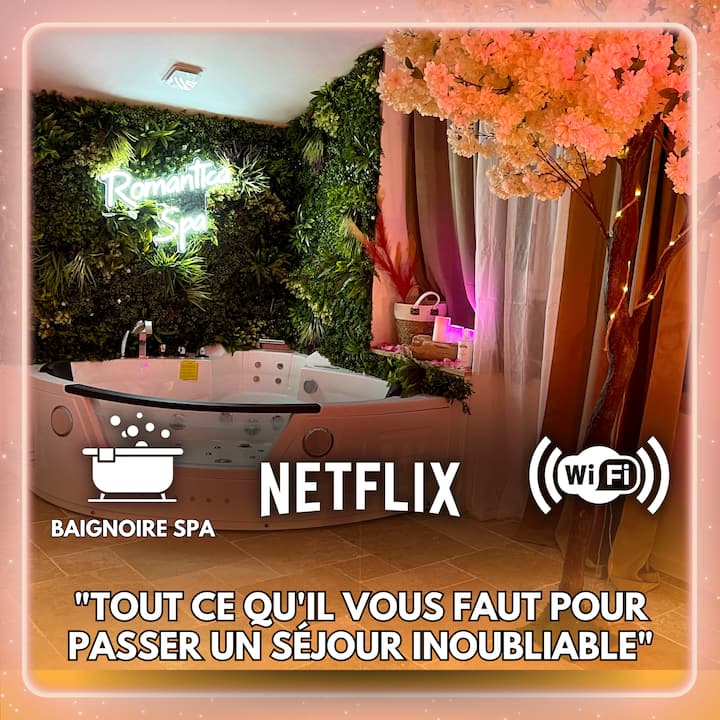 Love Room Romantica - 35m2 - Jaccuzzi - Parking - Saint-Dié-des-Vosges