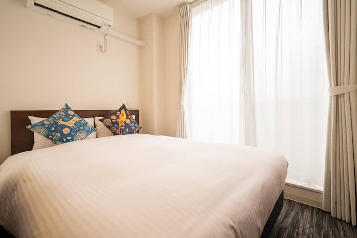 Kyoto Center Near Kujo｜9min To Sta.｜2pax｜wifi & Tv - Kyoto