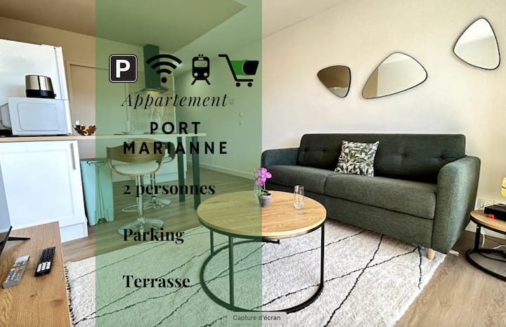 051-les Patriotes, Port Marianne, Studio - Parking - Lattes