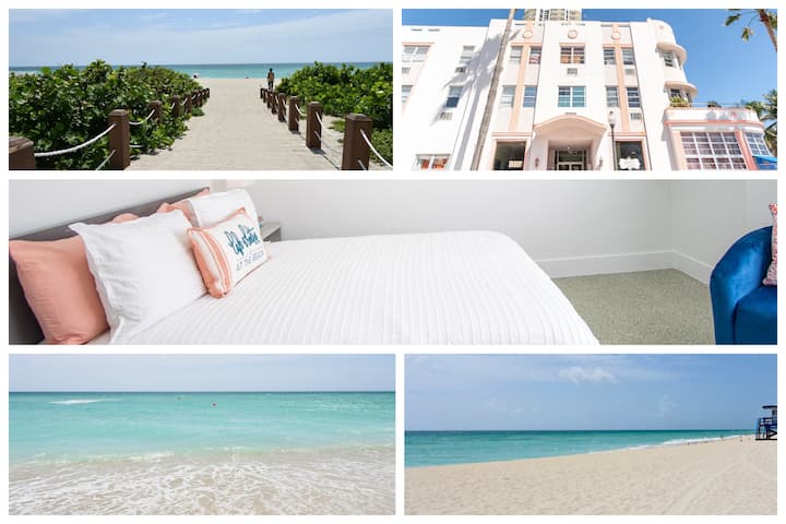 Stylish Beachfront Studio | + Beach Essentials - Miami Beach, FL