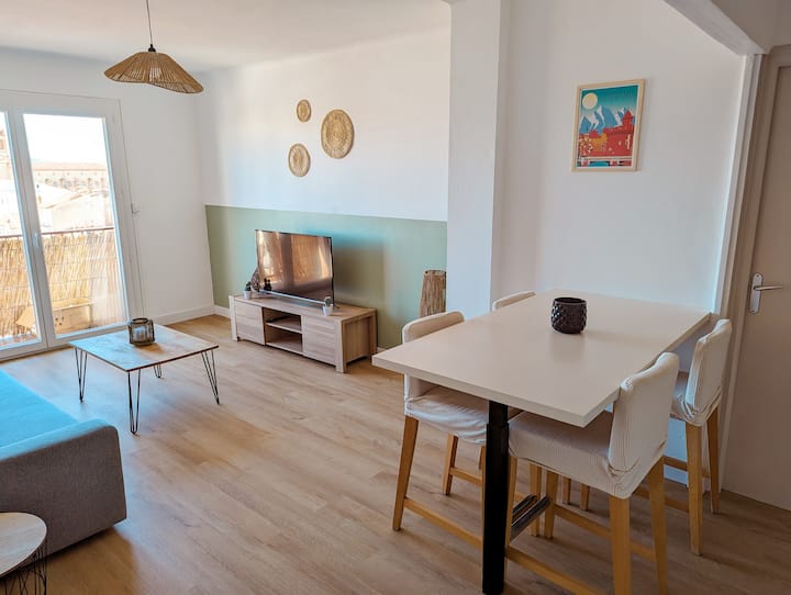 Le Panoramique - T2 46m² - Proche Centre Et Gare - Ibis Budget Perpignan Sud
