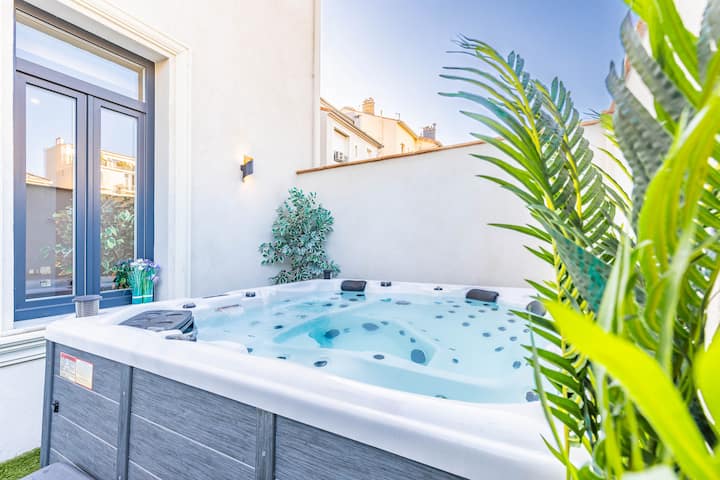 Lra-triplex - New - Centre-luxe-sauna-jacuzzi- Bbq - Cannes