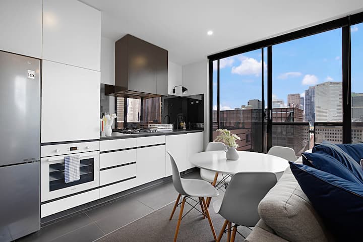 Warm 2 Bedroom Apt On Bourke Street - Melbourne