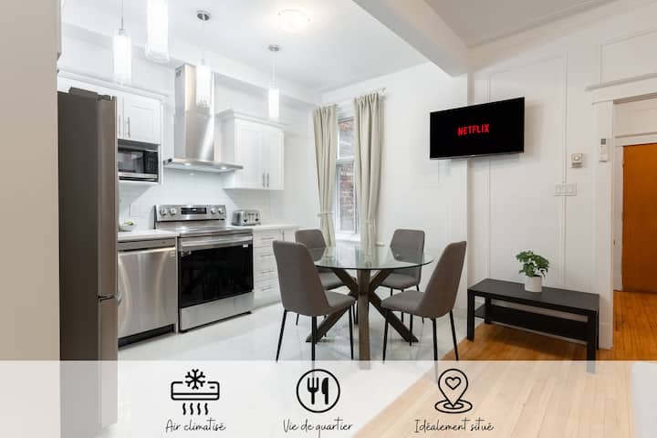 Le Paisible | Plateau | Wifi | Rénové | Ac - Montreal