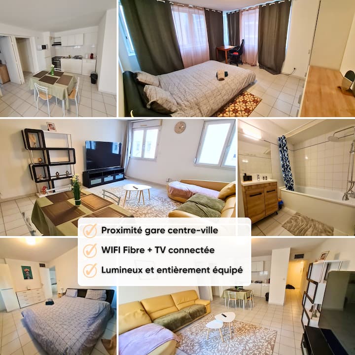 Escale En Ville - T2 Lumineux Gare Centre-ville - Montpellier