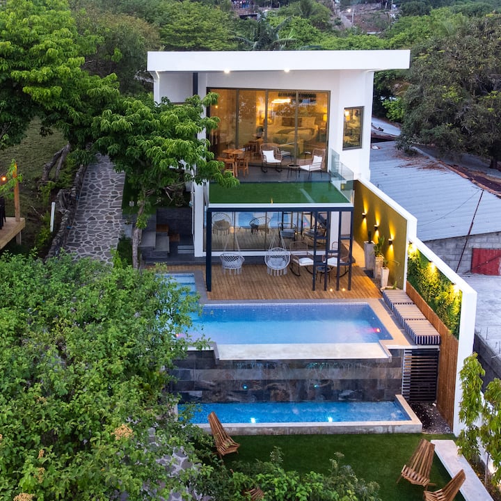 Kb Ocean View Villa | Surf City | 6 Guests - El Salvador