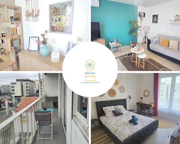 Charmant T2 Béziers Centre Ville Avec Balcon, Clim - Béziers