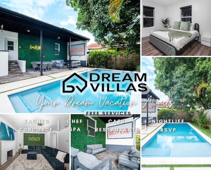 Cozy Central Miami 6br Casa W/pool, Bbq & Cinema! - Miami, FL